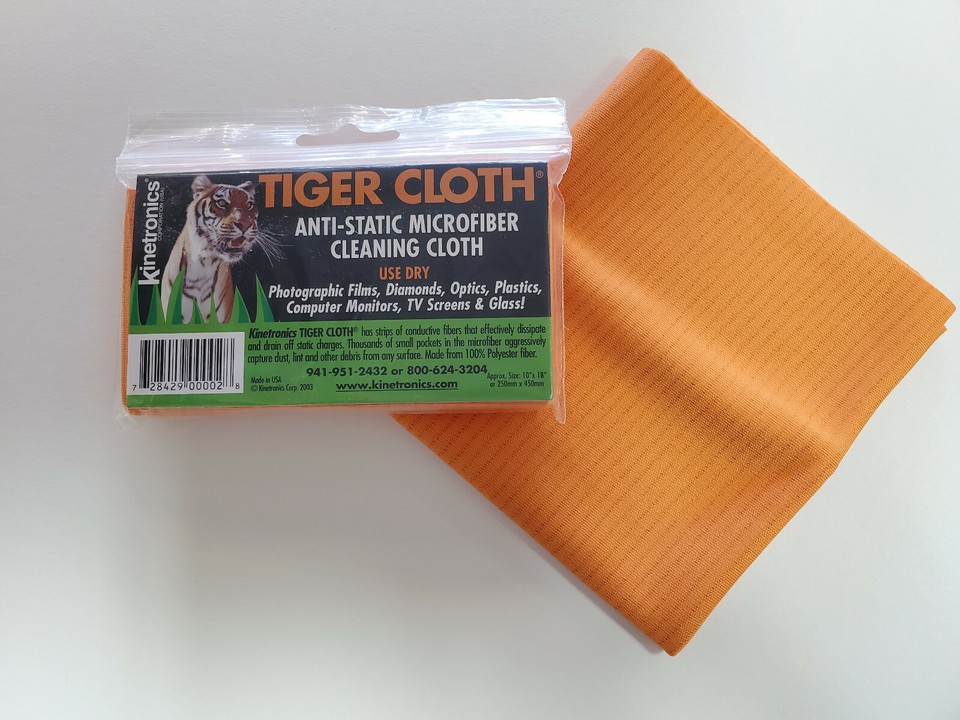 Kinetronics Anti-Static Microfiber Cloth, 10x18-Inch Tiger Cloth | eBay