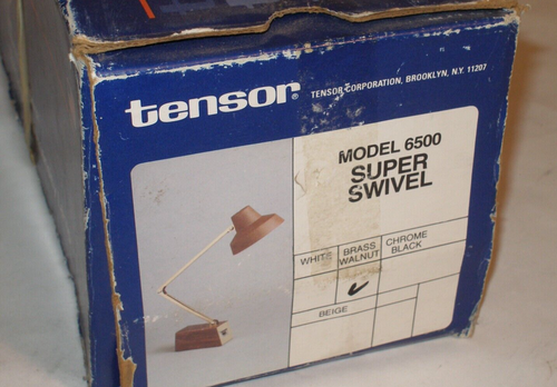 New Vintage Tensor 6500, Brass / Walnut, Super Swivel High Intensity ...