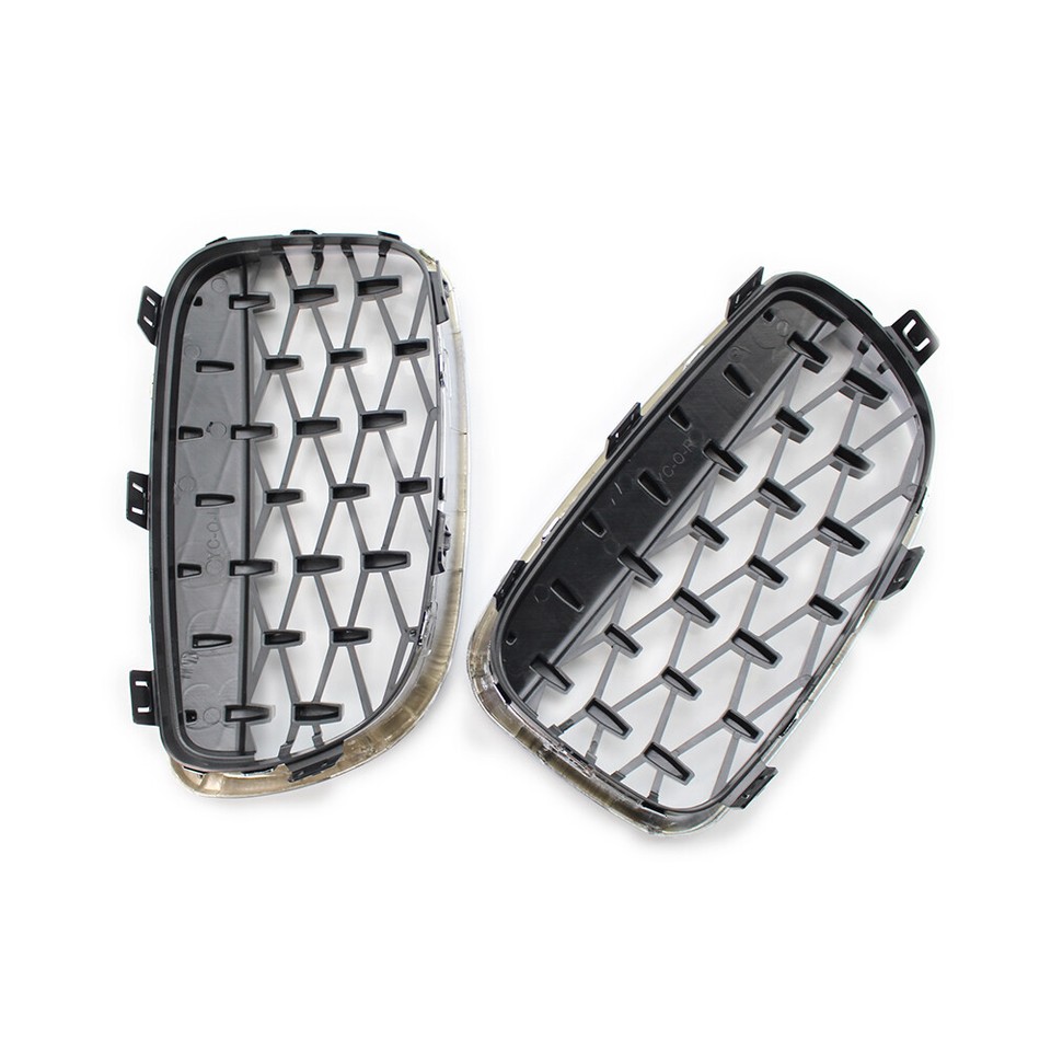 Chrome Diamond Front Kidney Grill Grille For BMW 1 Series E81 E82 E87 ...