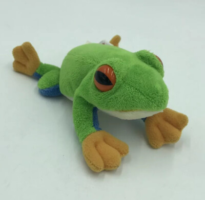 Aurora Red Orange Eyed Green Tree Frog Plush Stuffed Animal 7” 18 | eBay