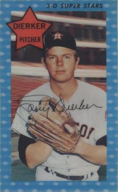 1971 Kellogg's 3-D Super Stars - Larry Dierker #48 1970 XOGRAPH for ...