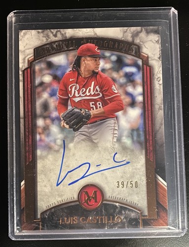 2022 Topps Museum Collection Luis Castillo Autograph /50 Reds Seattle ...