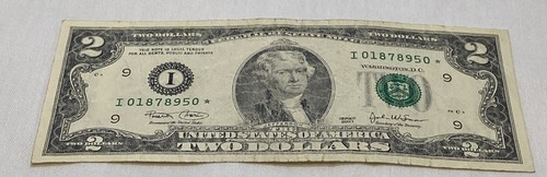 $2 Two Dollar Bill STAR NOTE (2003) Series *Rare FANCY SERIAL NUMBER | eBay