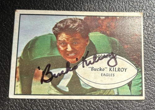 Frank Bucko Kilroy Signed Autographed 1953 Bowman Card #4 Philadelphia ...