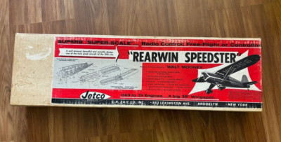 Vintage Jetco "Rearwin Speedster" Free Flight or Control Line Balsa ...