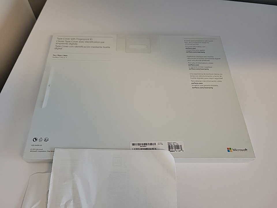 Microsoft Surface Pro 4 Type Cover with Fingerprint Censor - Black | eBay