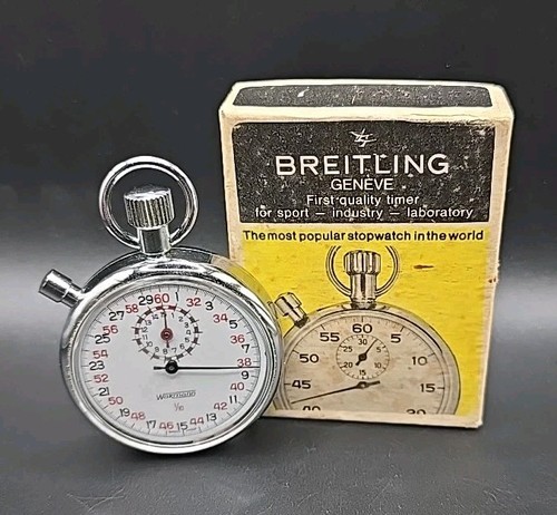 Vintage Breitling Wakmann Stopwatch #318 W/ Box (Tested & Working ...