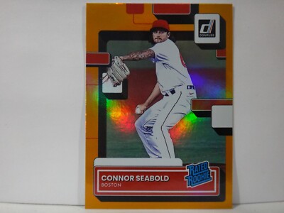 2022 Panini Donruss Rated Rookie Holo Orange Connor Seabold #59 Rookie ...