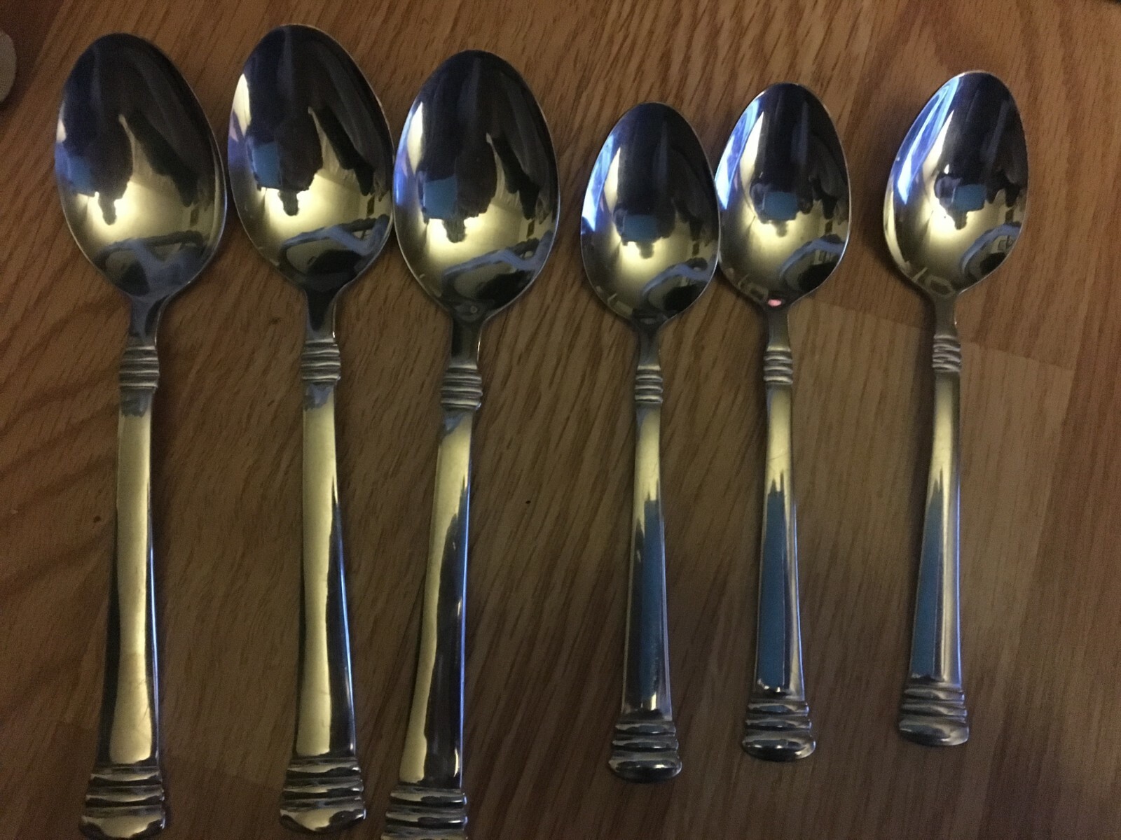 Cambridge 6 Stainless Steel Spoons Everyday Flatware China EUC | eBay