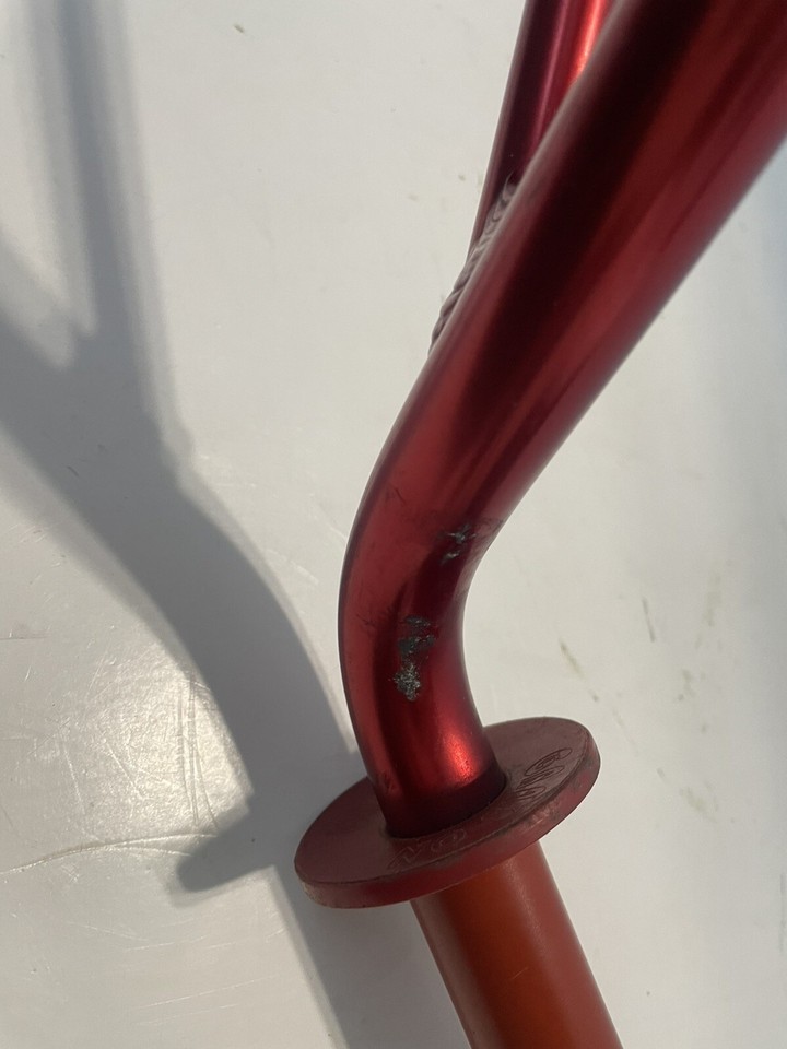 Redline V Handlebars Bars Old School Vintage Bmx Red Alloy | eBay