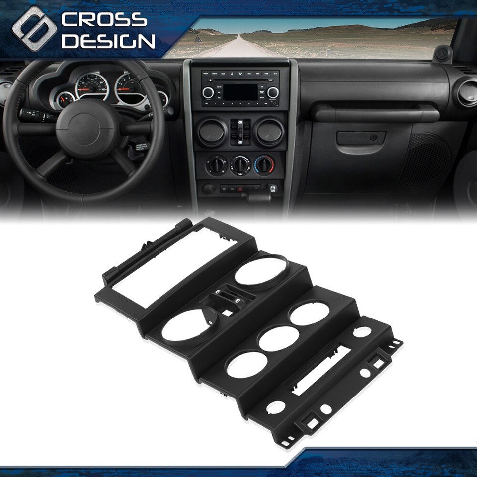 INSTRUMENT PANEL DASH CENTER BEZEL TRIM COVER FIT FOR 2007-2010 JEEP ...