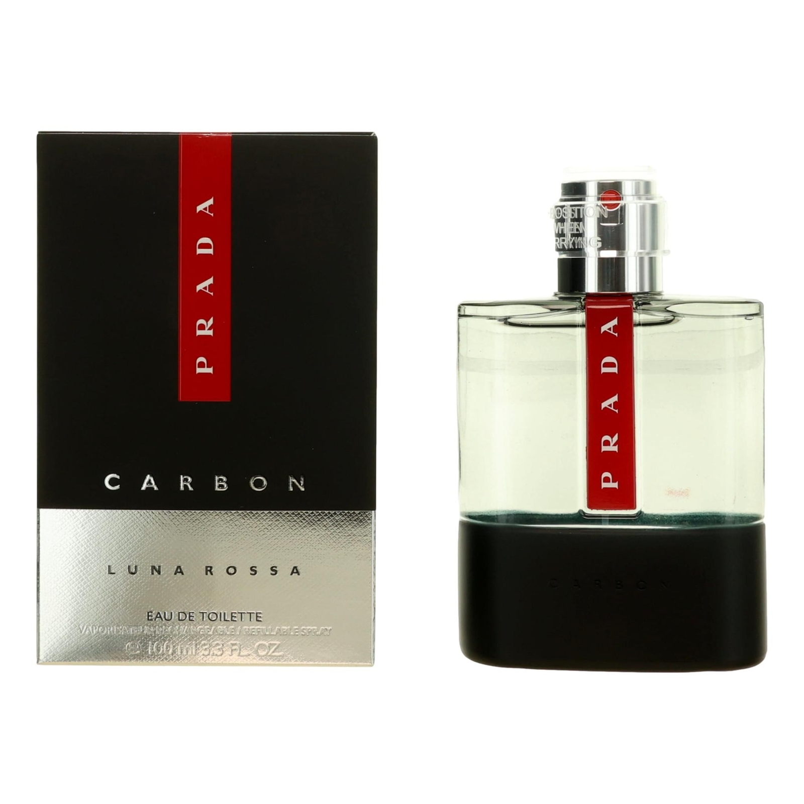 Prada Luna Rossa Carbon by Prada, 3.4 oz EDT Spray for Men | eBay