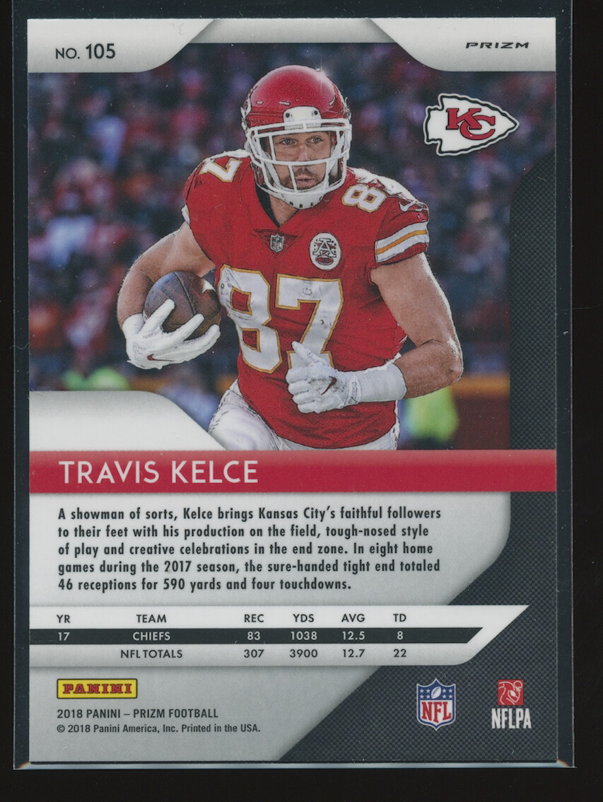Travis Kelce 2018 Panini Prizm Green | eBay