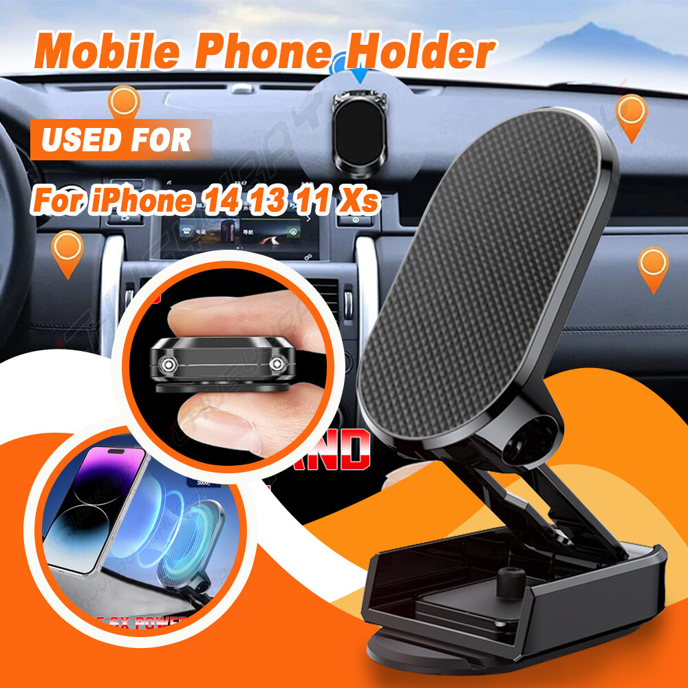 Movable Universal Blcak Magnet Cell Phone Holder Auto Passenger Home ...