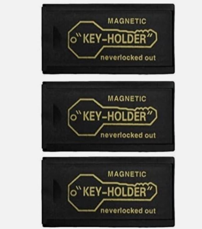 3 Magnetic Hide A Key Holders Spare Key Hidden Storage Safe Secret ...