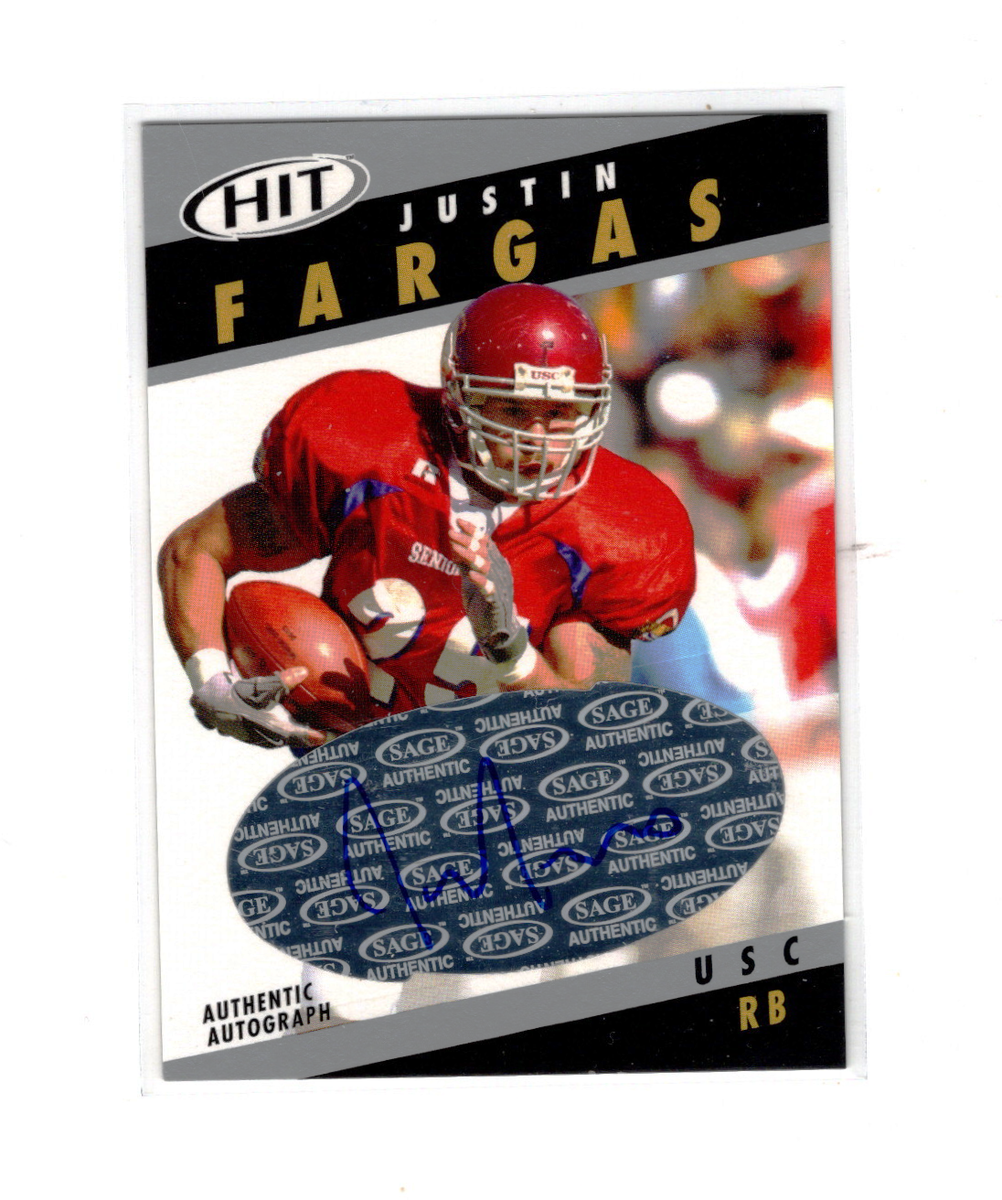 Justin Fargas Usc Justin Fargas Autographed Memorabilia | Signed