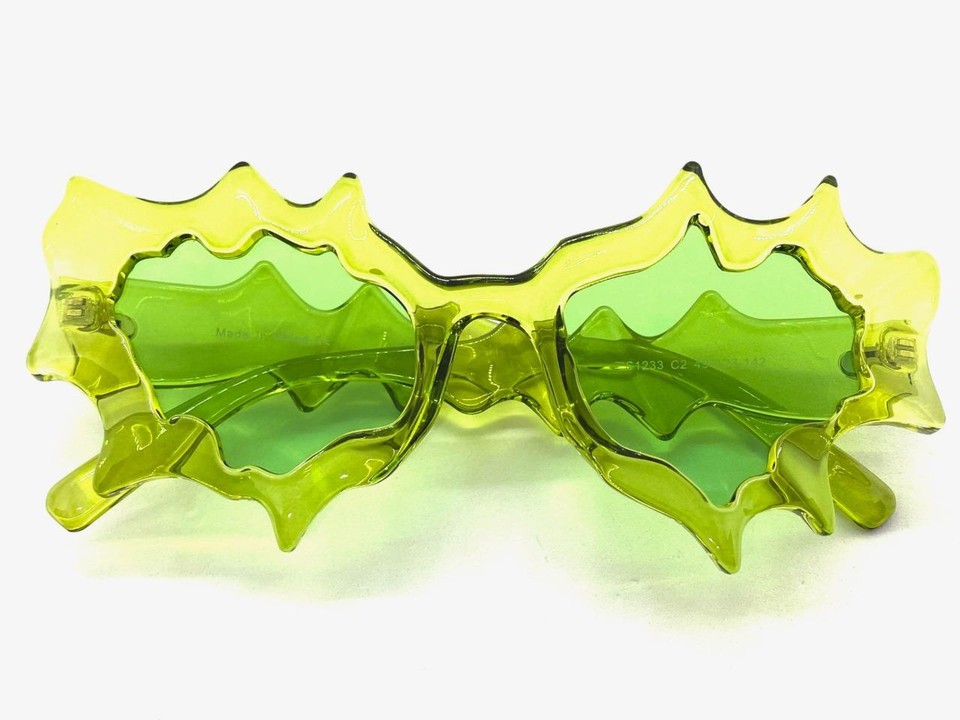 Crazy Insane Party Raver Club Costume SUN GLASSES Funky Unusual Frame ...