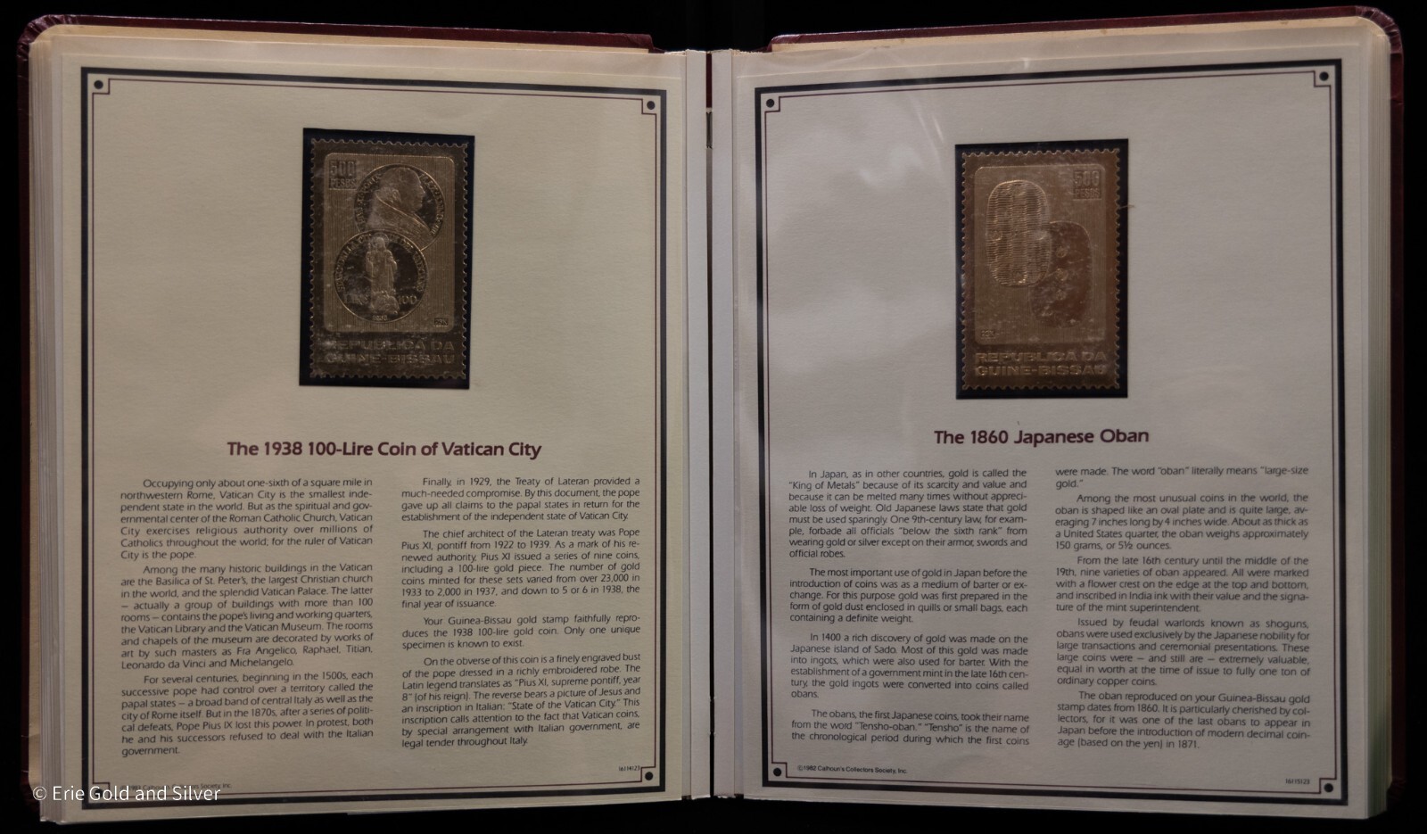 The World of Treasury of Gold Coins- 23 Karat Gold Stamp Collection ...