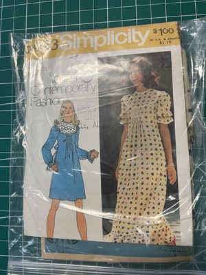 Simplicity Sew Pattern 5403 Sz 10 Circle Yoke Slimming Bridesmaid ...