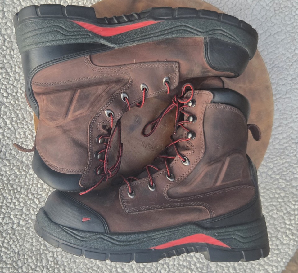 Red Wing Boots King Toe ADC #3516 Brown Leather Steel Mens Size 9 D ...