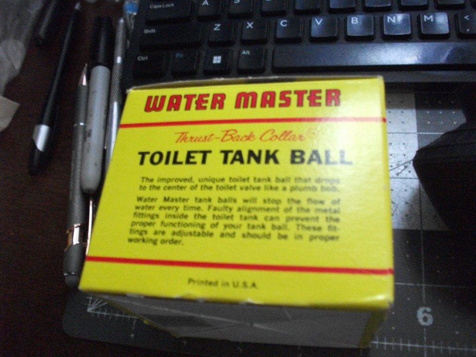 Water Master Thrust Back Collar Toilet Tank Ball Vintage NOS | eBay