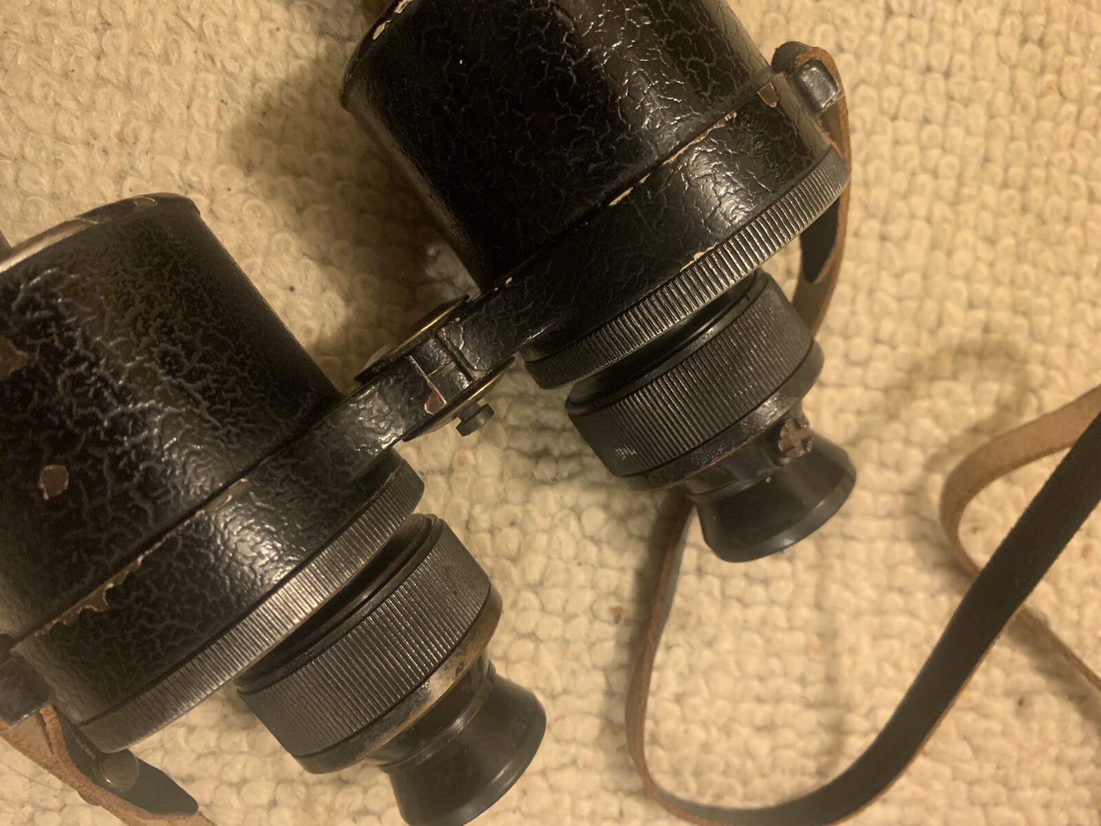 Pair of HUET PARIS 1933 BINOCULARS - 10 X 50 - NAVY NATIONALE FRANCE N ...