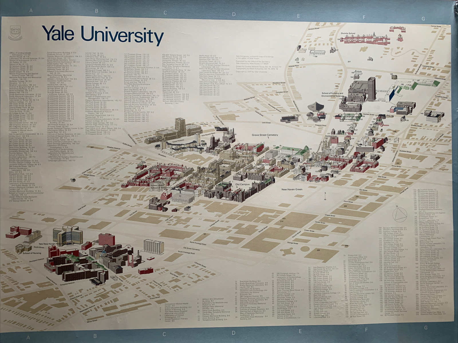 Yale University Campus Map