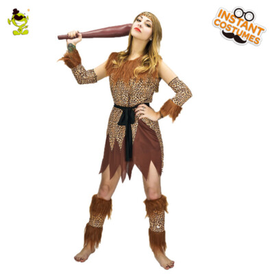 Women's Caveman Cosplay Costumes for Role Play Party Adult Cavewomen ...