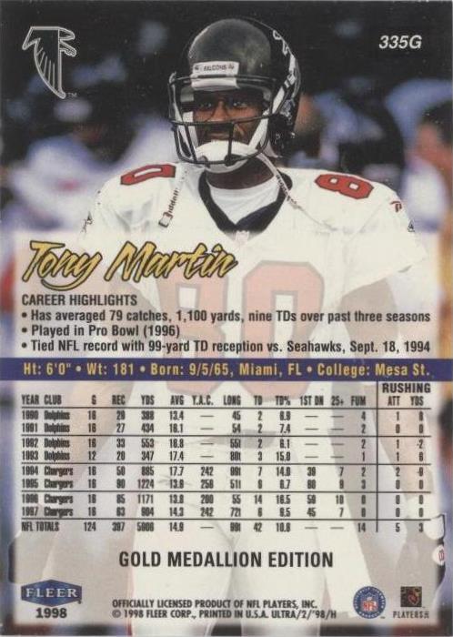 1998 Ultra Tony Martin #335G for sale | eBay
