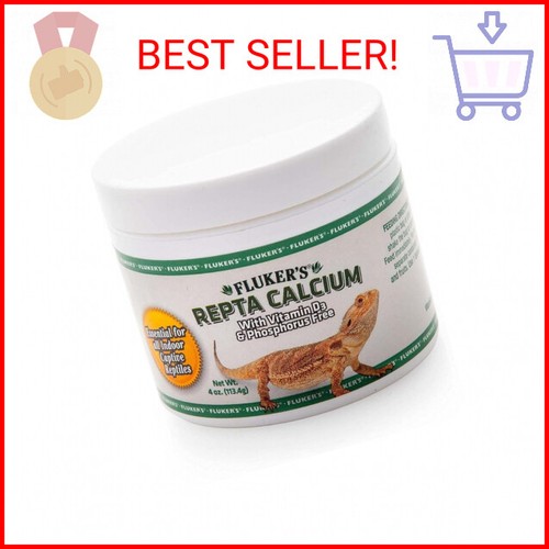 Fluker's Calcium Powder for Reptiles - Premium Reptile Calcium Powder ...