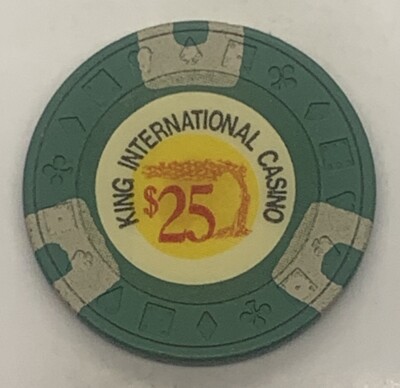 King International Casino $25 Chip - Palm Beach Aruba - Ewing Mold 1972 ...