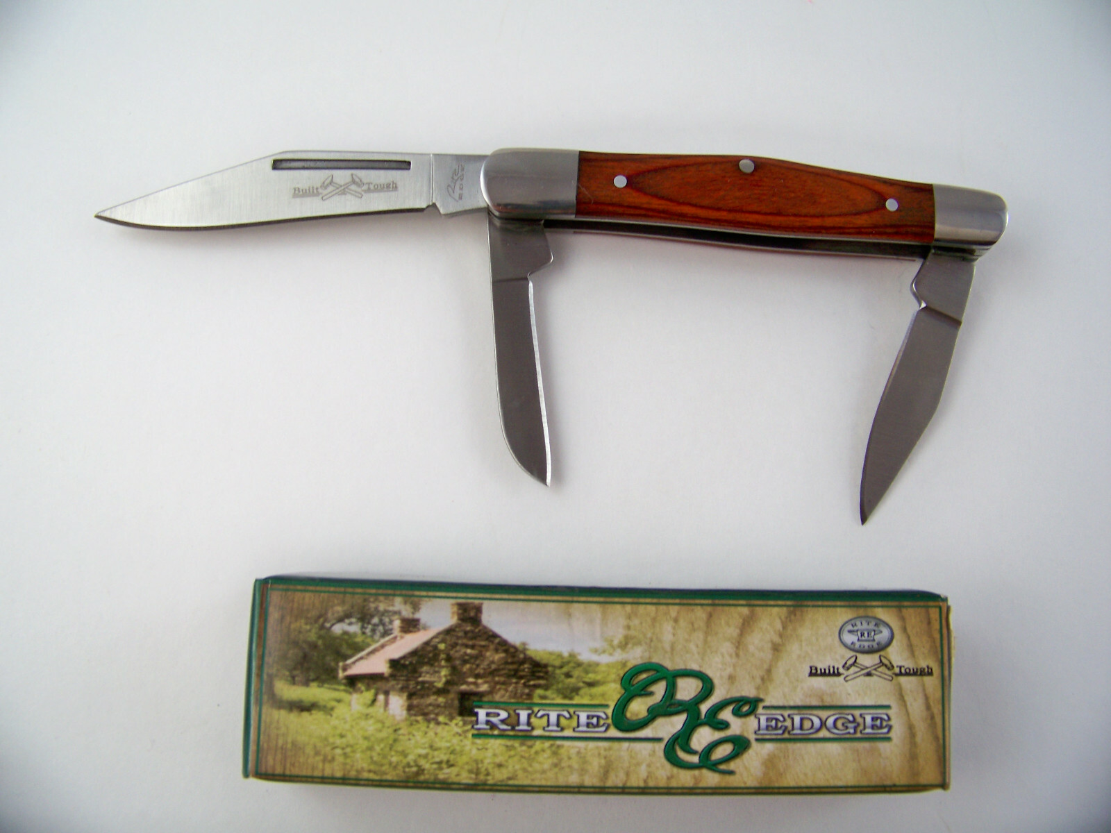 Rite Edge Pocket Knife 3 Blade 3 ½” Handle Pocketknife | eBay