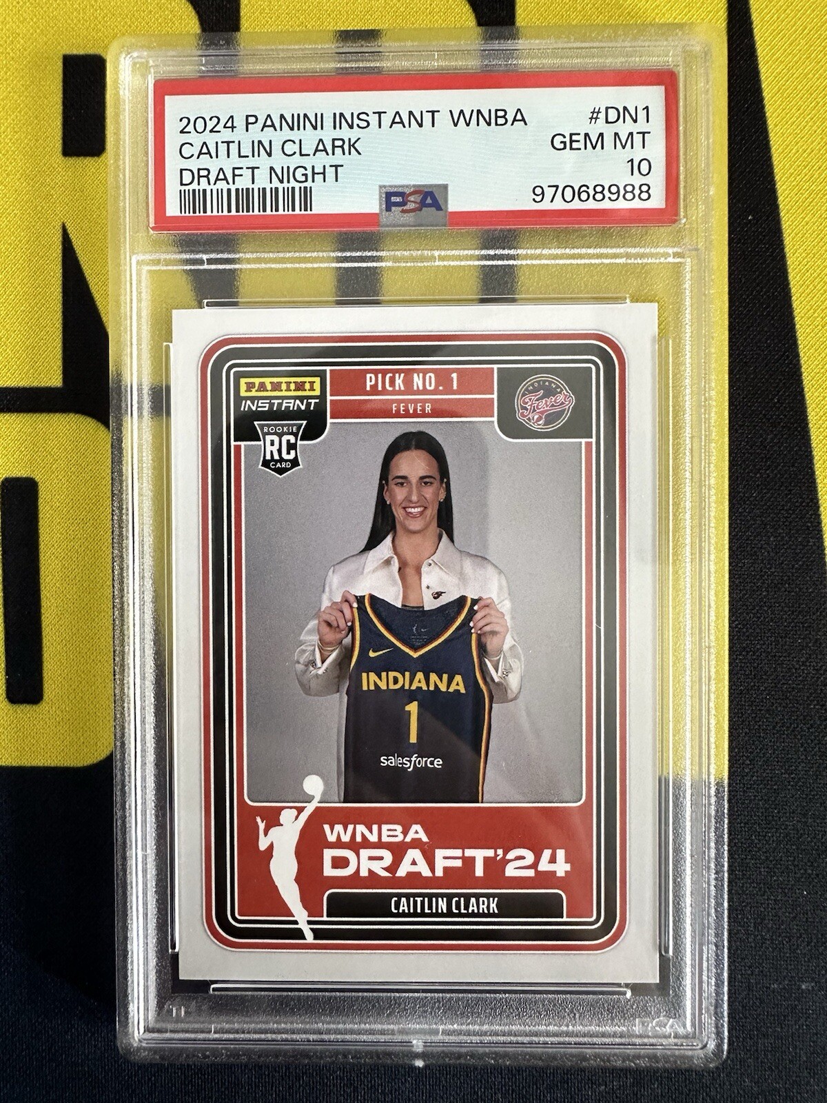 2024 PANINI INSTANT WNBA DRAFT NIGHT #DN1 CAITLIN CLARK ROOKIE RC PSA ...