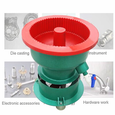 Vibration Deburring Polish Machine 220V Tumbler Bowl Rust Remover Angle ...