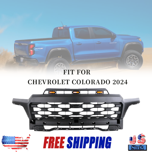 Front Grill Fit For 2024 Chevrolet Colorado Grill W/E Lights | eBay