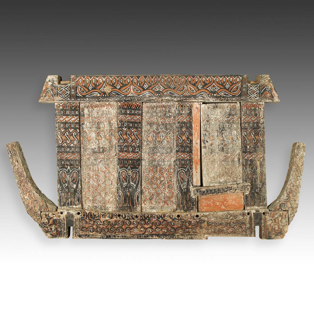 LUMBUNG RICE HOUSE PANEL URU WOOD TORAJA SULAWESI INDONESIA EARLY 19TH ...