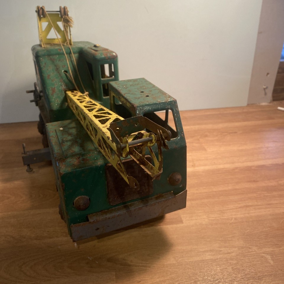 Lumar Contractor High Lift Mobile Crane Tin Toy 1950s Powerhouse ...
