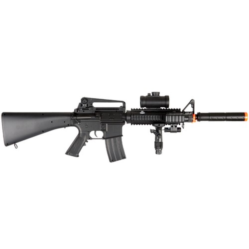 DOUBLE EAGLE M83 Low Power AEG Airsoft Rifle w/ Red Dot Sight, Light ...