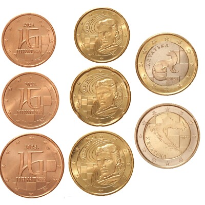 Croatia Mint set 2023 Uncirculated Coin Set 1 cent - 2 euro | eBay