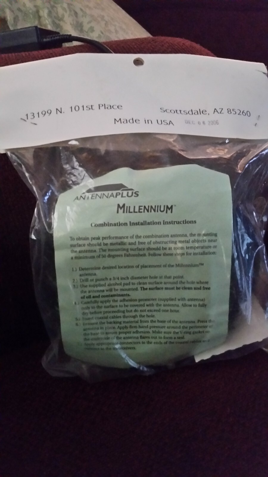 NEW MILLENNIUM ANTENNA PLUS GPS ANTENNA AP8500/18000/GPS-S12 | eBay