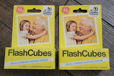 Lot Of 2 Vintage GE Flash Cubes For All Standard Flashcube Cameras 3 ...