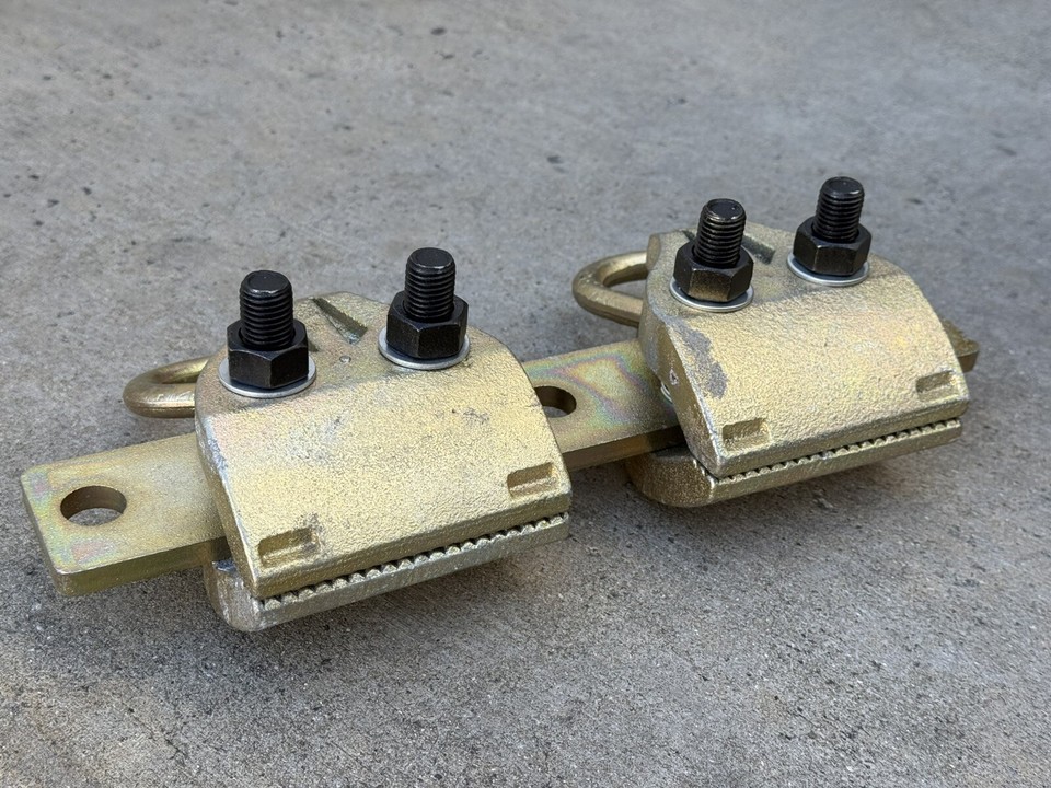 Double Unibody Clamp Dent Straighten Pulling Clamps & Draw Bar 4 Auto ...