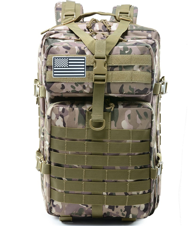 50L Large Capacity Men Army Military Tactical Backpack Molle 3 Day ...