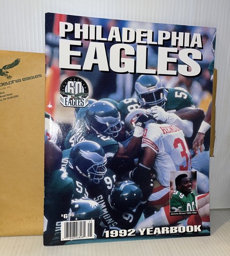 Philadelphia Eagles 1992 Yearbook NFL 60th Anniversary Signed Letter ...