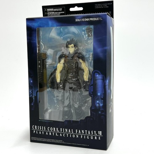 Square Enix Play Arts Crisis Core Zack Fair Action Figure FF VII Used ...