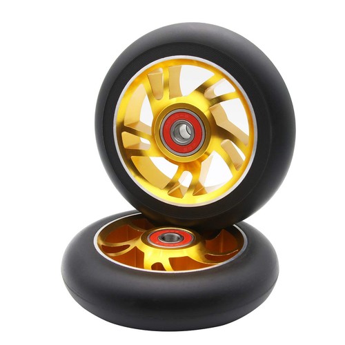 Z-FIRST 2 Pcs 100mm Scooter Wheels with ABEC 9 Bearings for MGP Razor ...