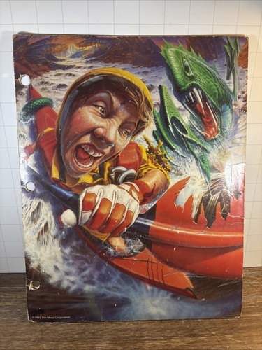 Vintage 1993 Mead Portfolio Folder "No Rules'' Go With The Flow Kayak ...