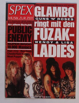 Spex November 1987 Magazine Guns 'N' Roses Public Enemy Bee Gees Meat ...