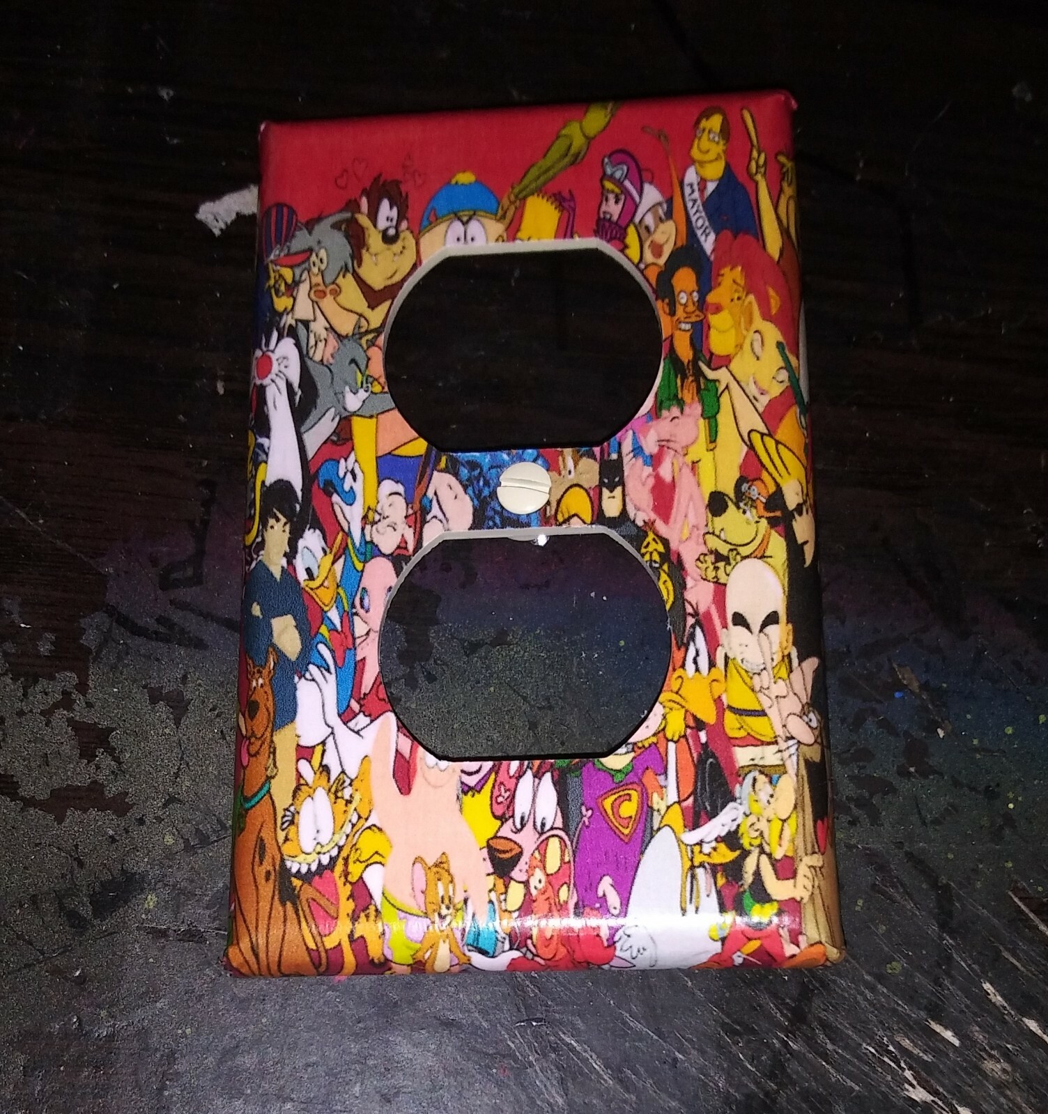 Custom Handmade 80's Retro Cartoons - Electric Outlet Cover | eBay