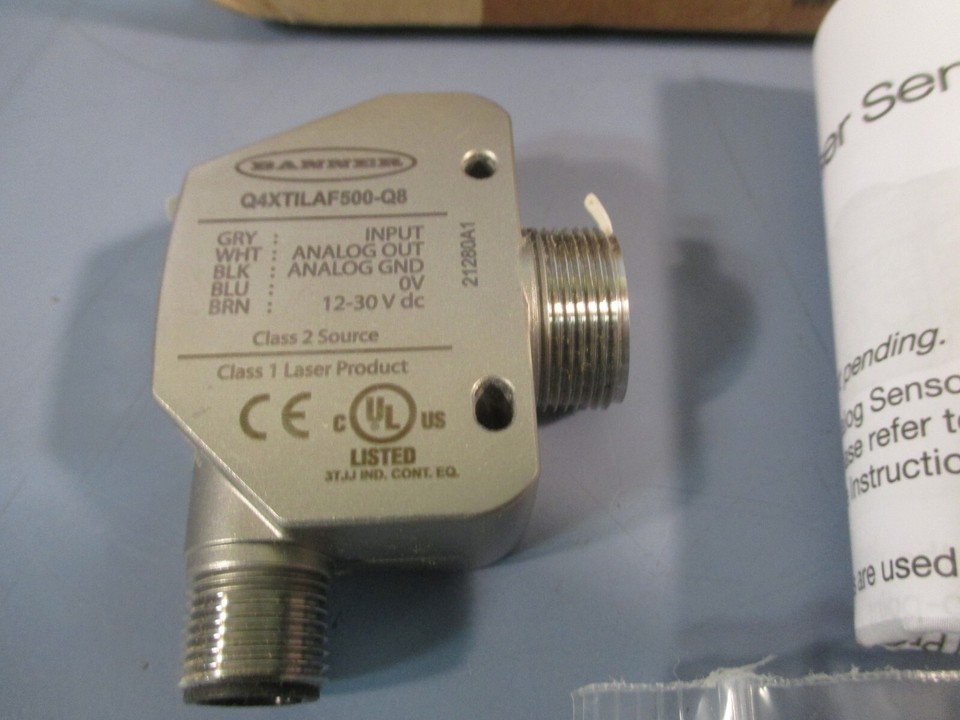 BANNER ENGINEERING 802751 LASER DISTANCE SENSOR Q4XTILAF500-Q8 | eBay